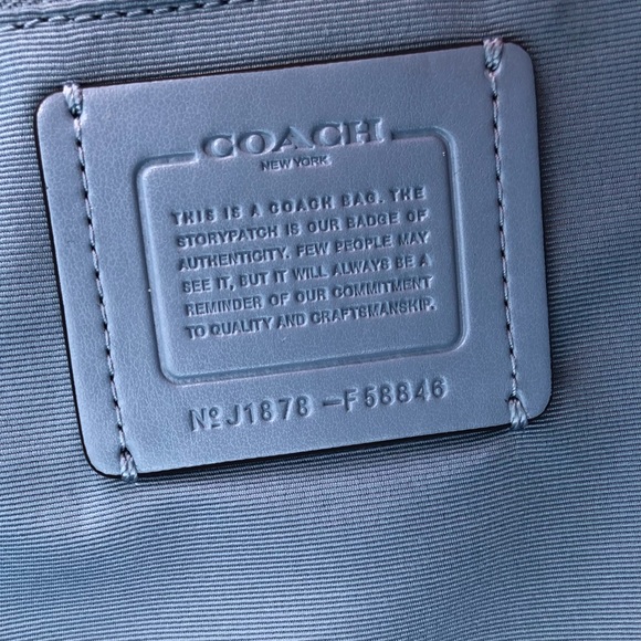 Coach | Bags | Coach Nwt Baby Blue Leather Tote Bag | Poshmark